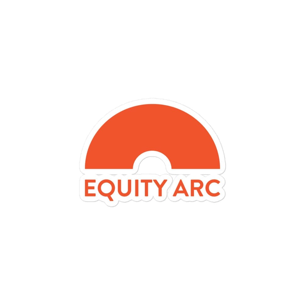 Equity Arc Sticker, Orange | Equity Arc