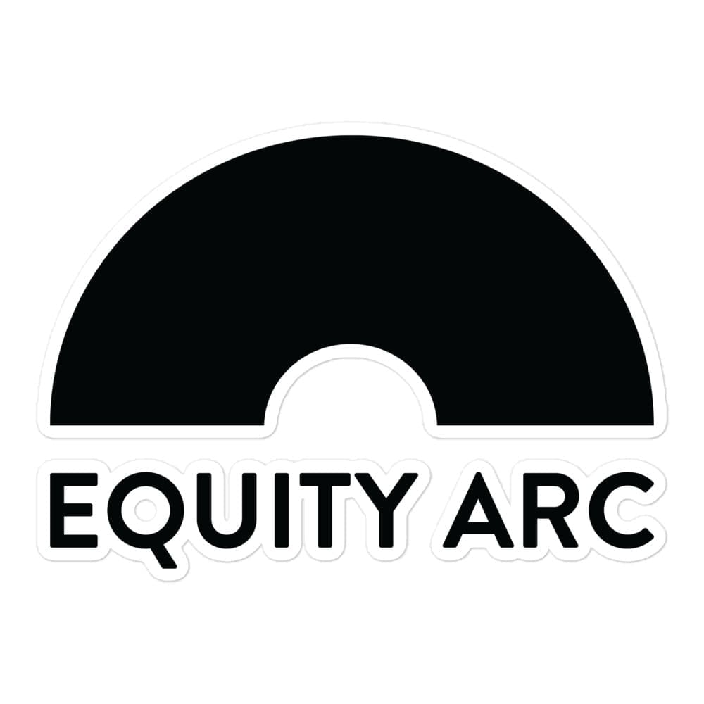 Equity Arc Sticker, Black | Equity Arc